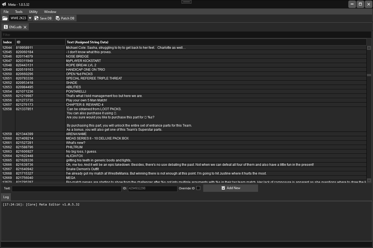 Grix on Twitter: "Next build of Meta 2 will have the SDB editor built in, has better formatting ...