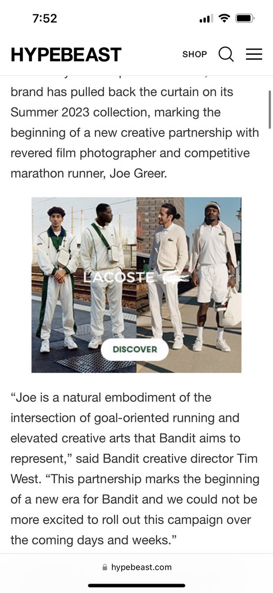 joe greer on Twitter: "bandit on HYPEBEAST wild. https://hypebeast.com/2023/5/bandit-running ...