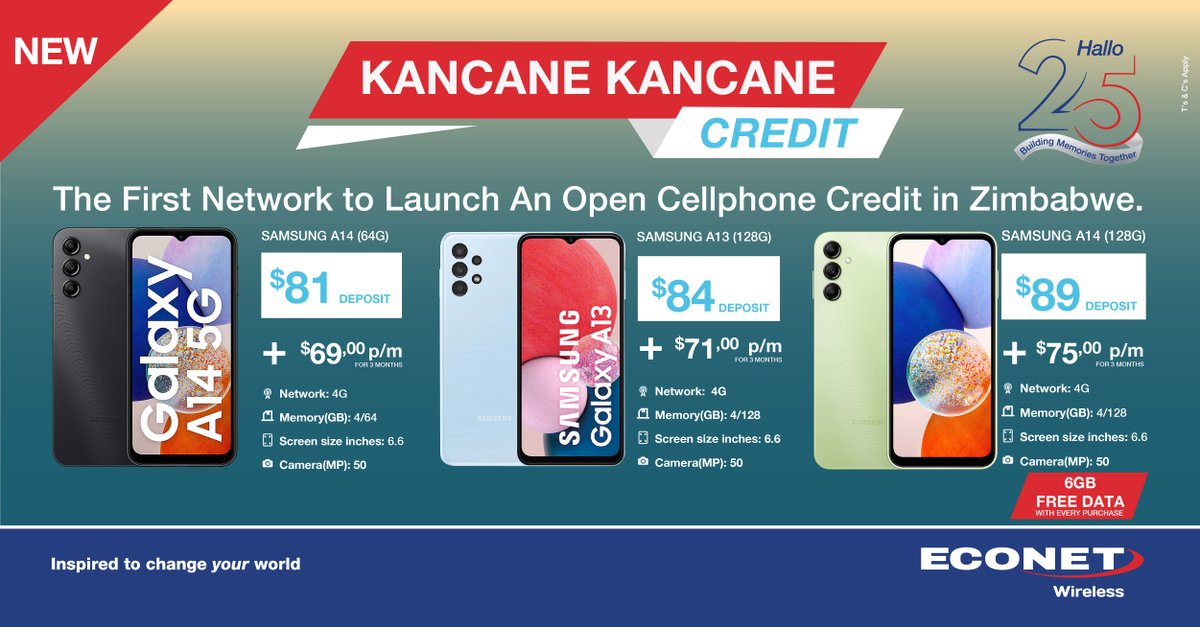 Econet Wireless On Twitter Get A New Smart Phone Today For Instant