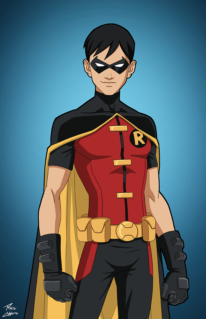 How To Draw Robin From Young Justice Step By Step