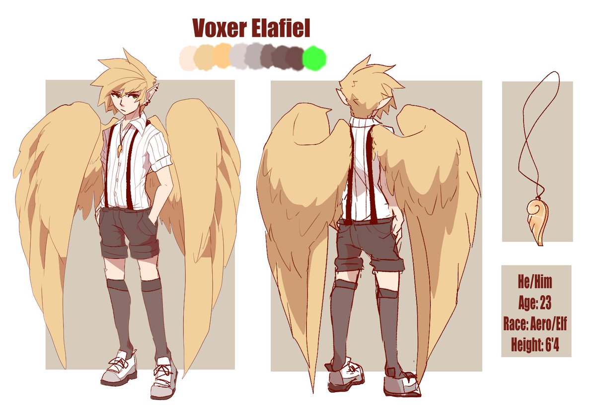 Shenpai on Twitter: "I finally made a semi-ref sheet for Voxer because it was long overdue"