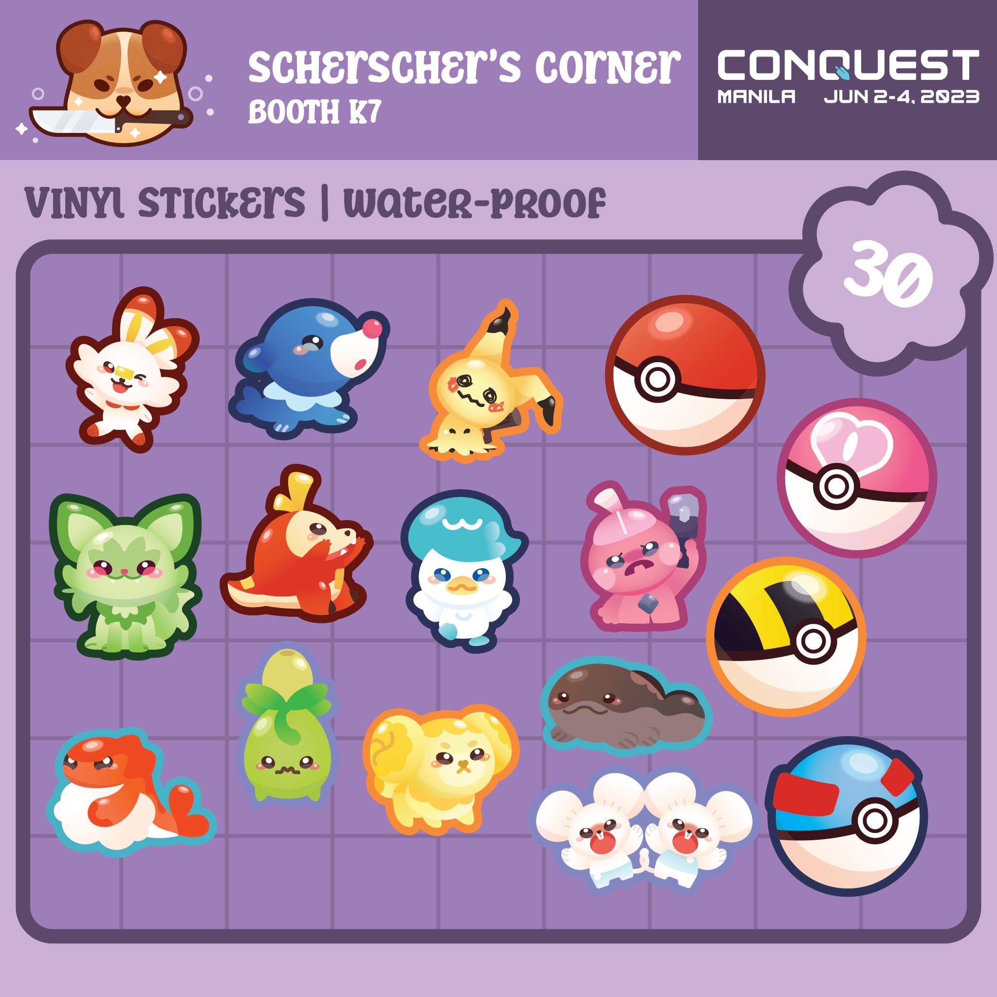 Scher 🍞💫 @ CONQuest K7! on Twitter: "[RTs appreciated! 🙏🏻💖] Sharing my catalogue for CONQuest ...