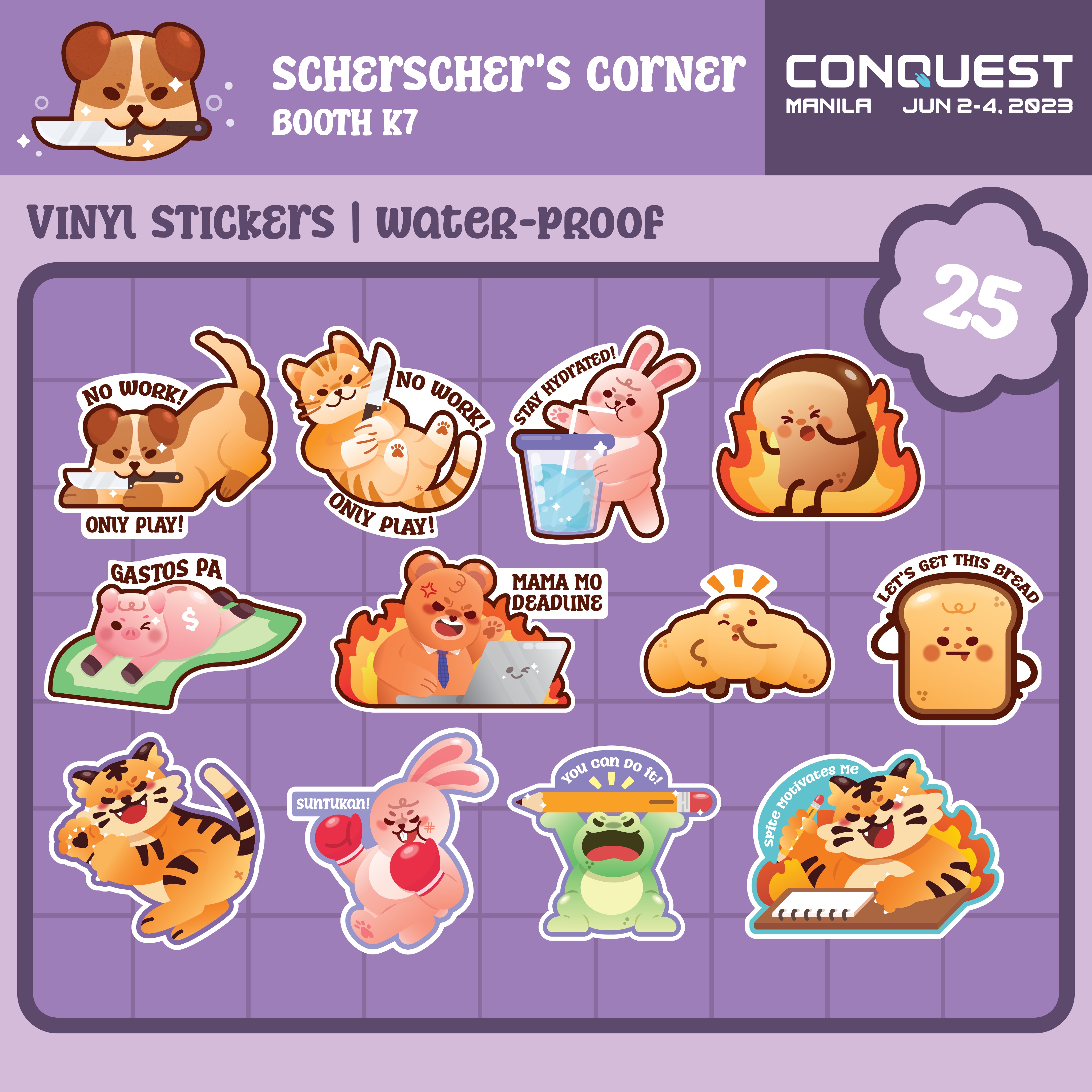 Scher 🍞💫 @ CONQuest K7! on Twitter: "[RTs appreciated! 🙏🏻💖] Sharing my catalogue for CONQuest ...