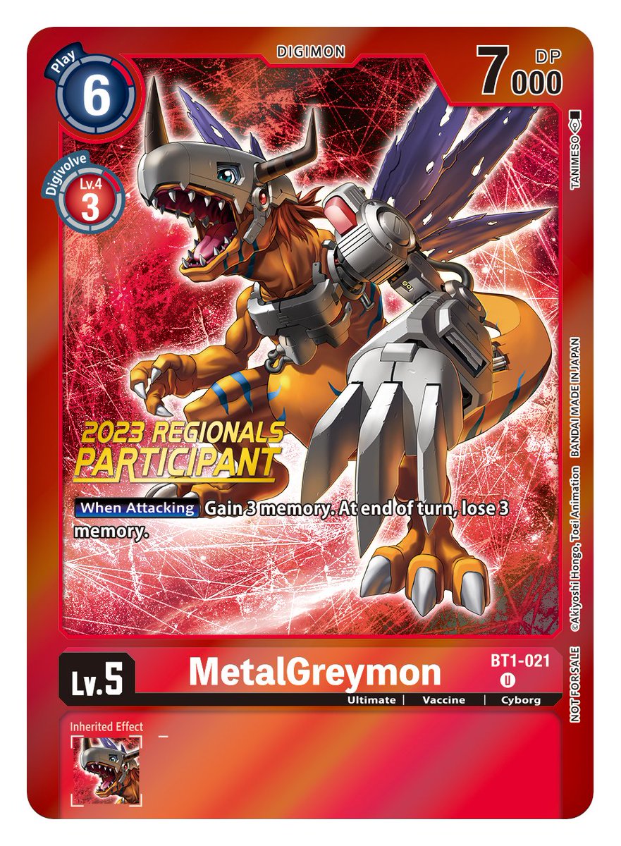 Official Digimon Card Game English Version on Twitter: "[July-August 2023 Regionals] Hello ...