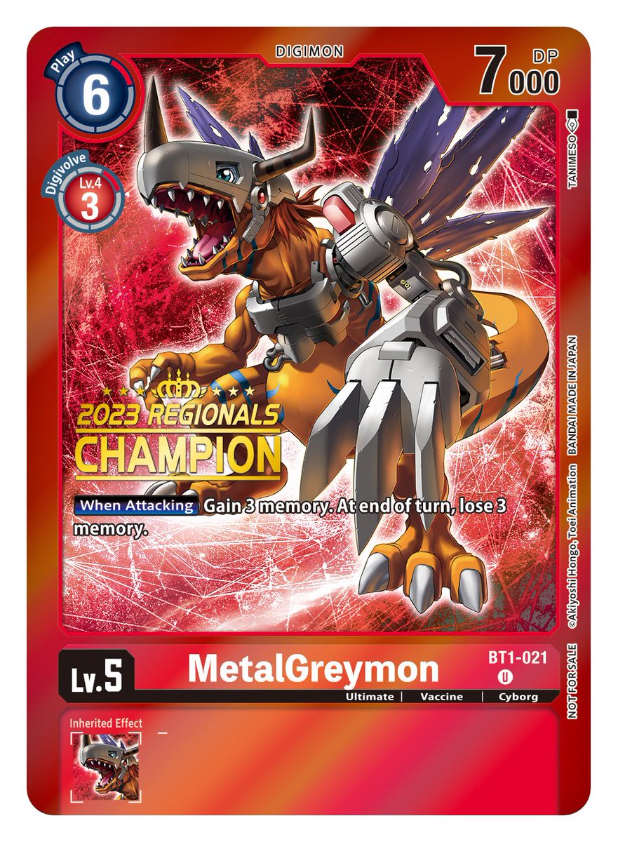 Official Digimon Card Game English Version on Twitter: "[July-August 2023 Regionals] Hello ...