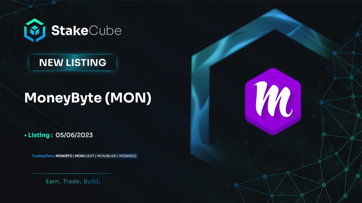StakeCube on Twitter: "Welcome to StakeCube, @MoneyByteTweets! $MON is soon listed on the ...