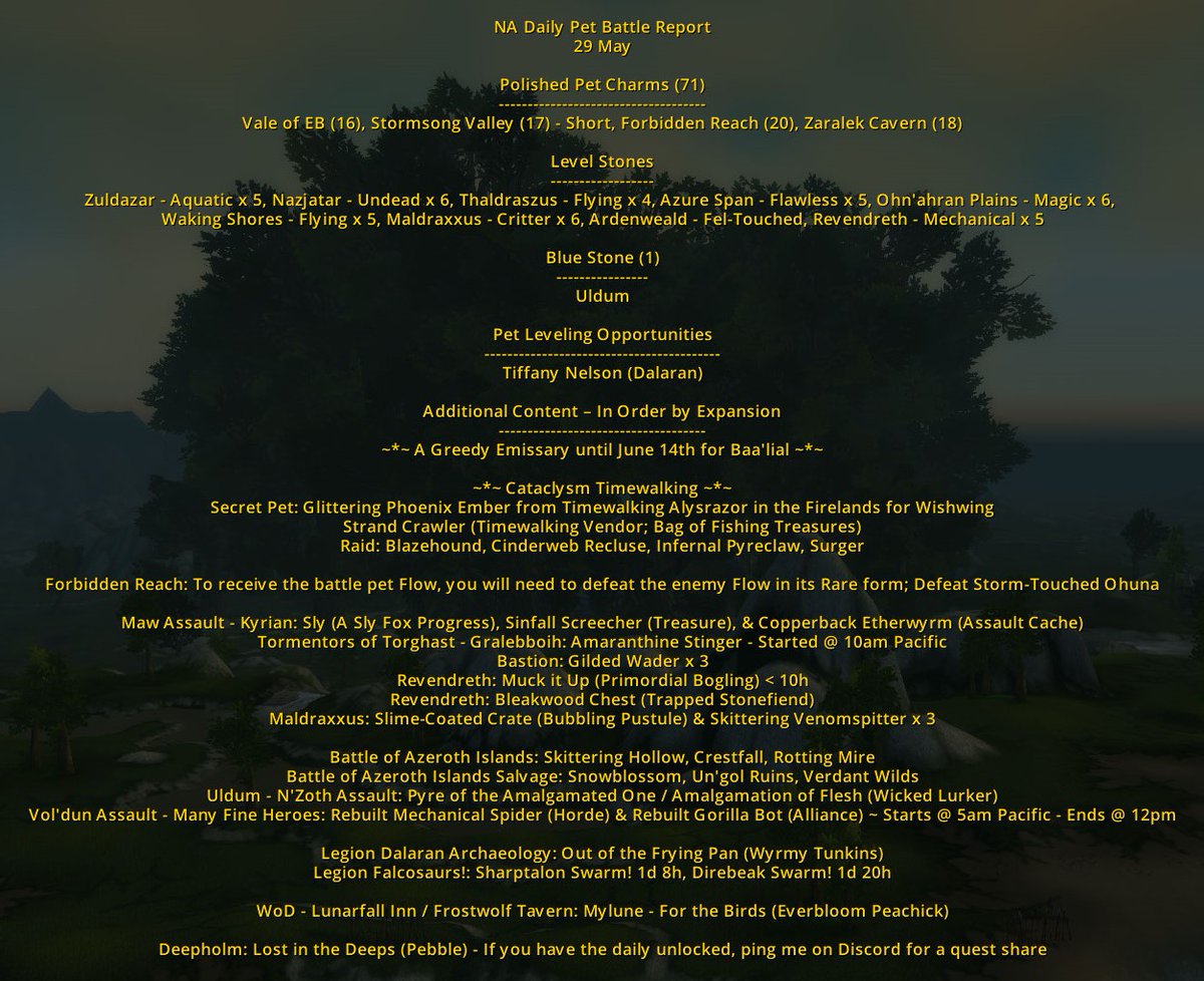 Daily Pet Battle Report - #137 by Amayita-area-52 - Pet Battles - World ...