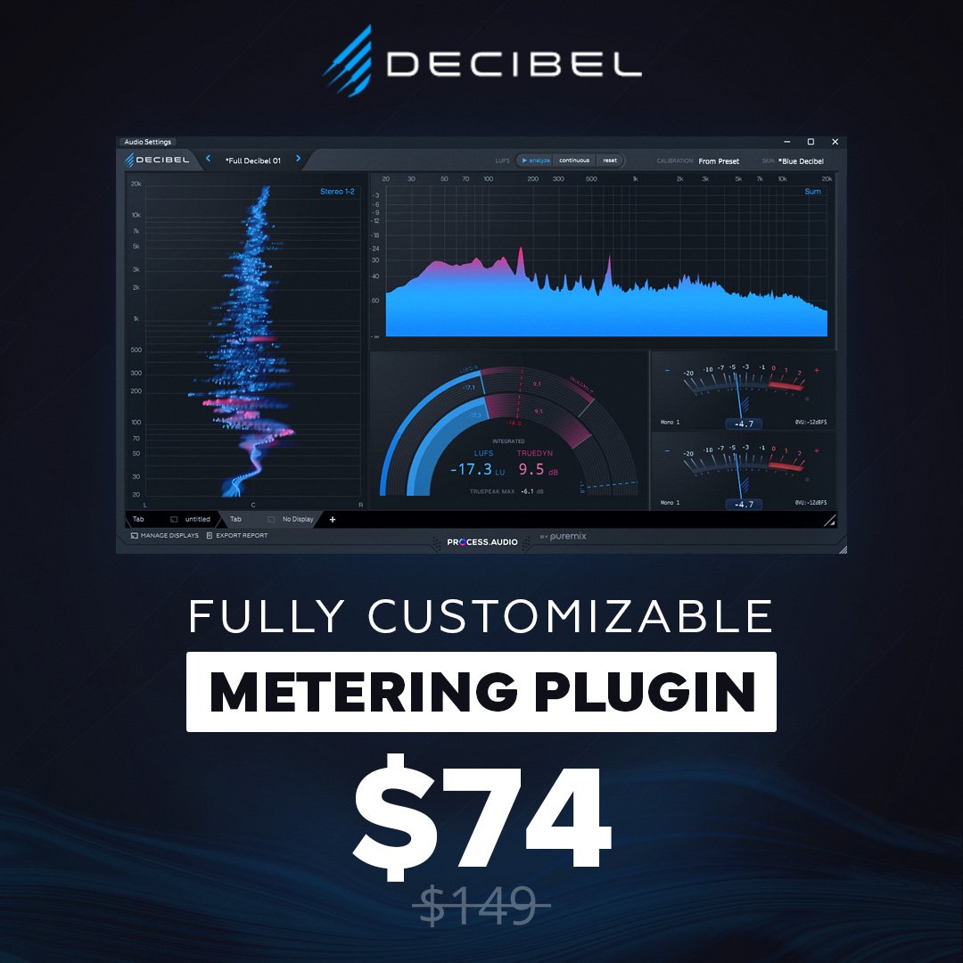 PLUGIN DEALS 🔌 💵 on Twitter: "Last Chance! - Decibel 50% Off 🚀 https://process.audio/en/products ...