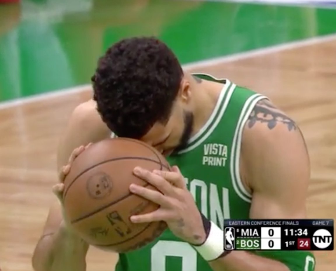 CBS Sports on Twitter: "Jayson Tatum appears to be in some pain after awkwardly landing on his ...