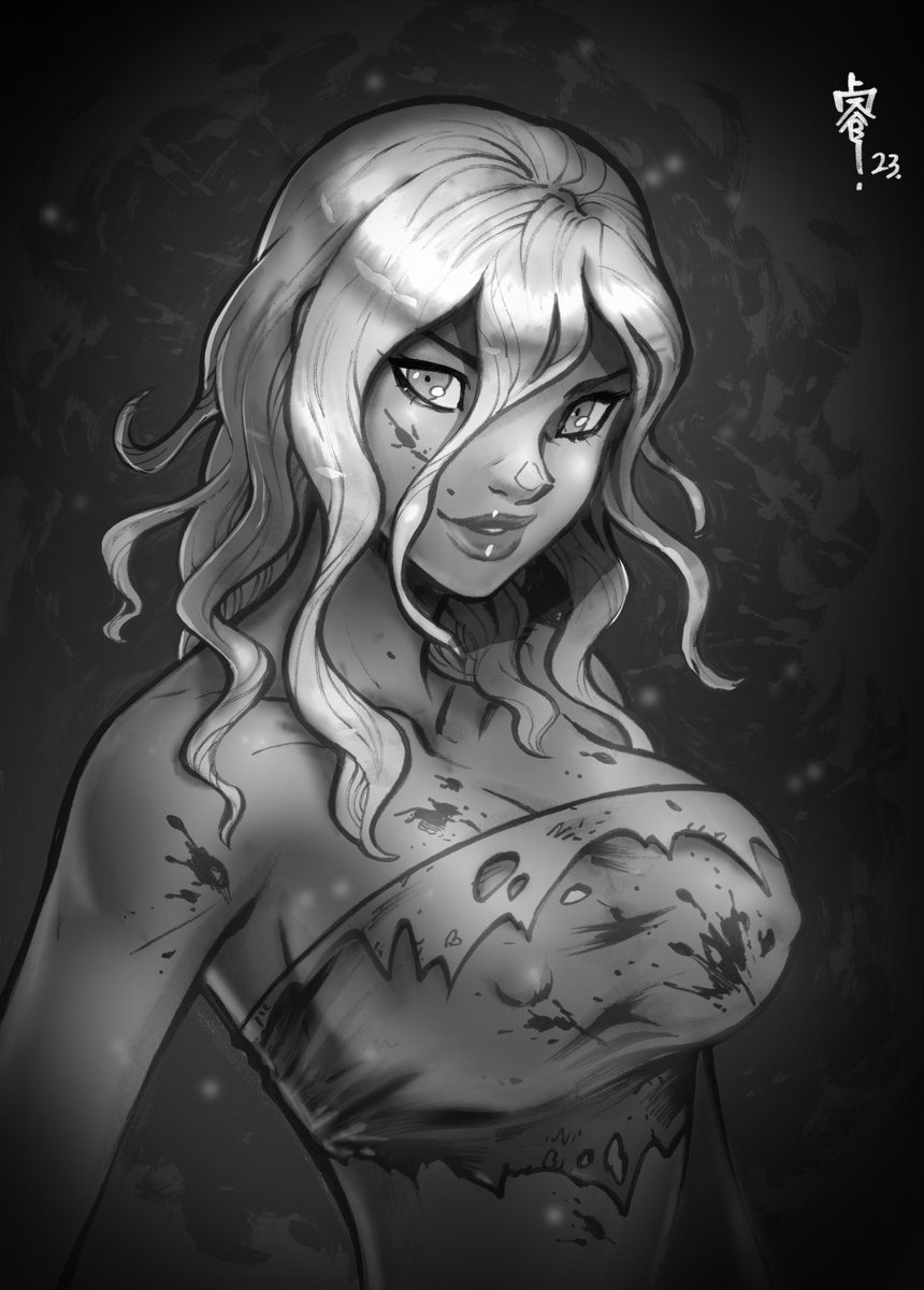 HyperWizard on Twitter: "The initial tonal pass for @RenieDraws piece of @Plaster_Harris and ...