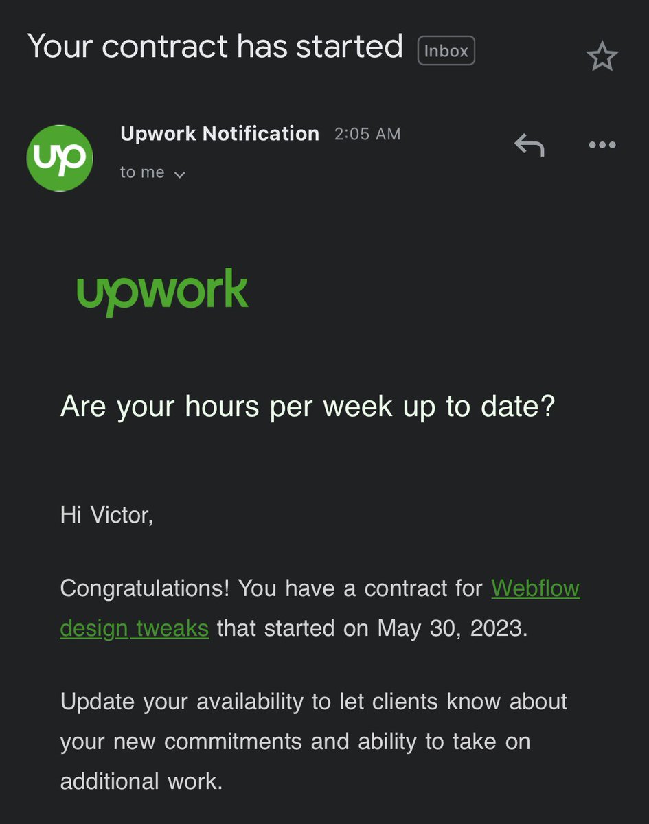 Ajide Victor on Twitter: "I've just landed another webflow job on Upwork! It's an incredible ...