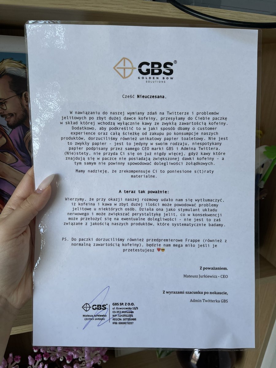 Nieuczesana 🦊 on Twitter: "W całych tych dramach zapomniałam udostępnić swoją z @GBS_PL ...