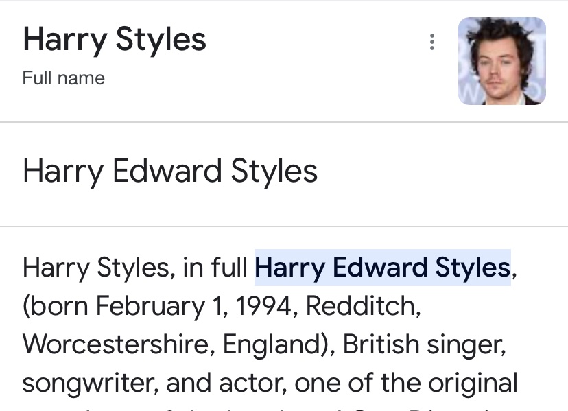 Harry Styles Name Logo