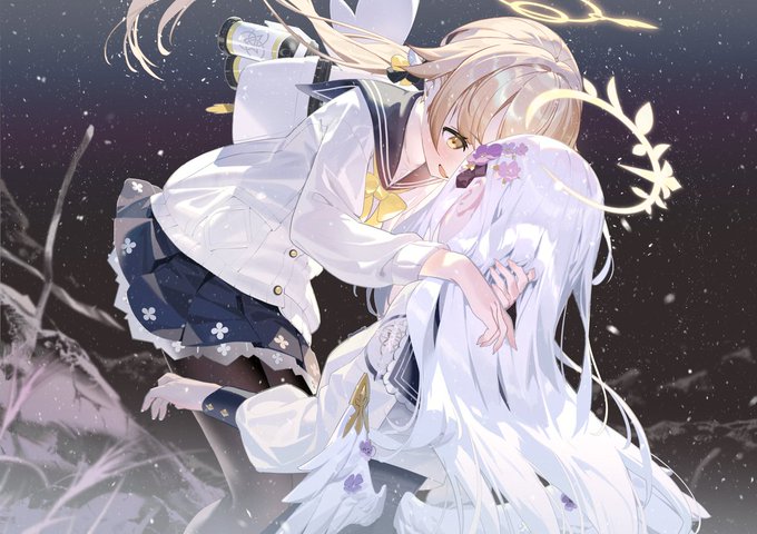 「hifumi (blue archive) low twintails」Fan Art(Popular)｜3pages