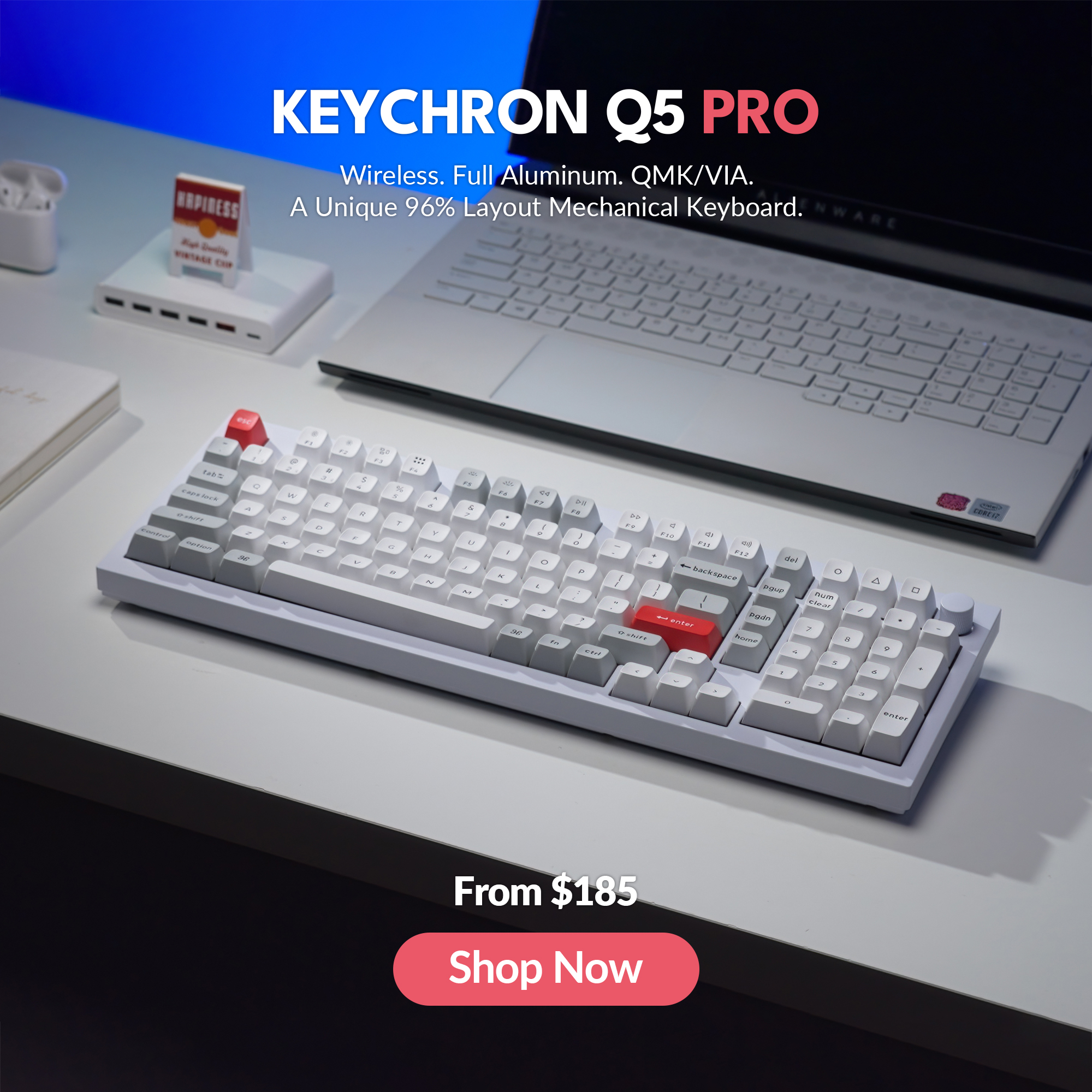 Keychron Q6 Pro QMK/VIA Wireless Custom Mechanical Keyboard, 59% OFF