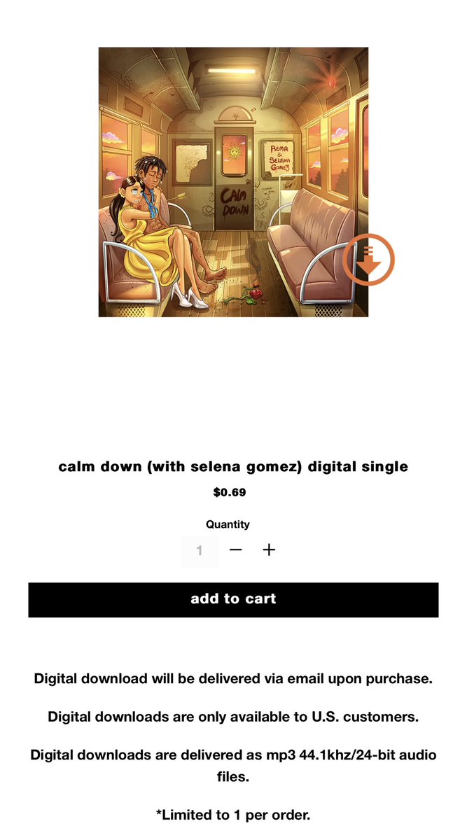 Young John on Twitter: "RT @SELSREP: calm down digital copy is available to buy on selena’s ...