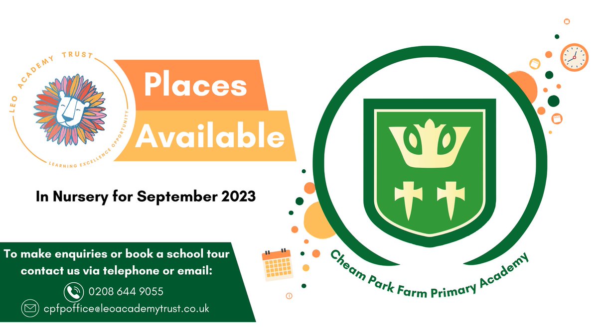 Admissions - Cheam Park Farm Primary Academy