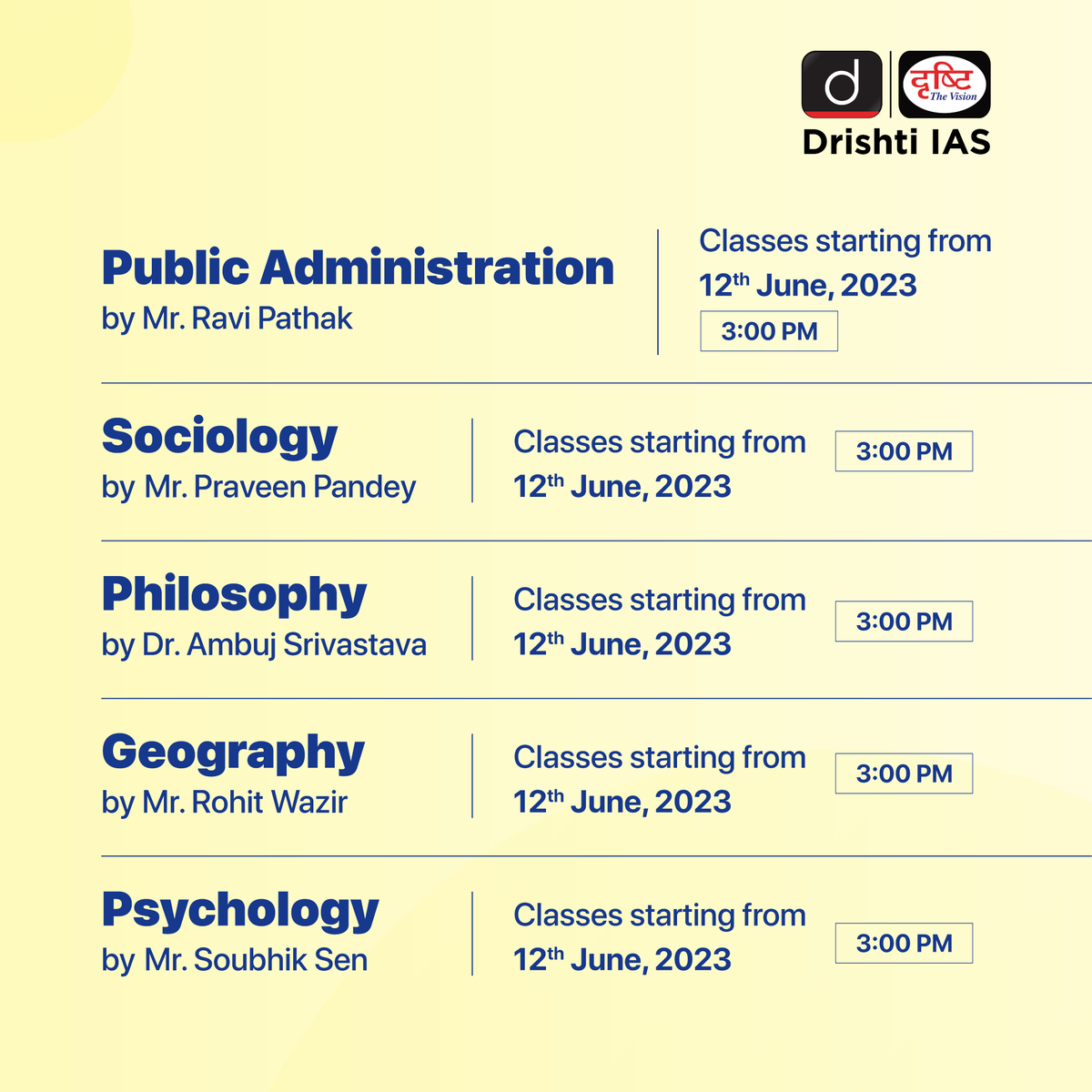 Drishti IAS English on Twitter: "Buckle up for your #UPSC #Mains2023 #Optional #Subject # ...