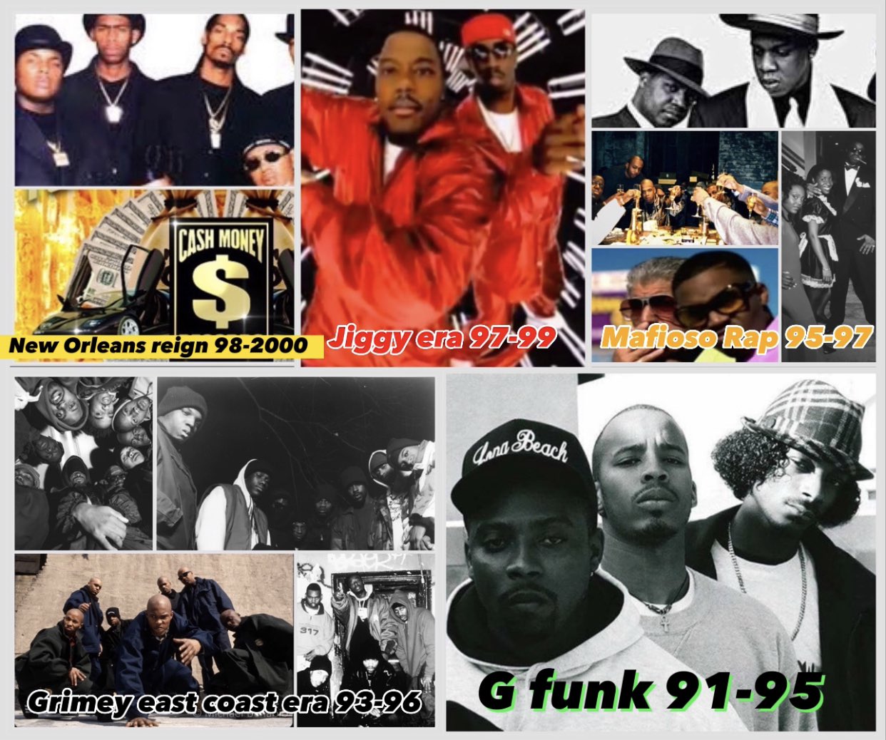 90s Hip Hop Collage