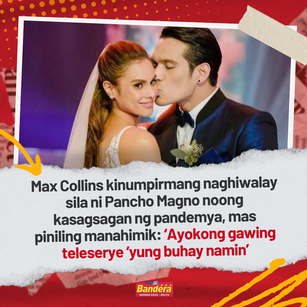 Bandera on Twitter: "Kinumpirma ng Kapuso actress na si Max Collins na matagal na silang hiwalay ...