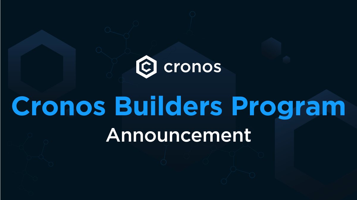 Cronos on Twitter: "Introducing the Cronos Builders Program! 🛠️🌐 The program aims to empower # ...