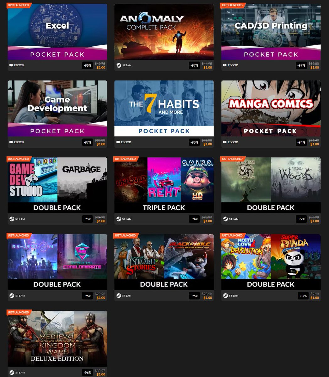 Wario64 on Twitter: "more $1 game bundles/collections added on Fanatical http://bit.ly/459TqN3 #ad"