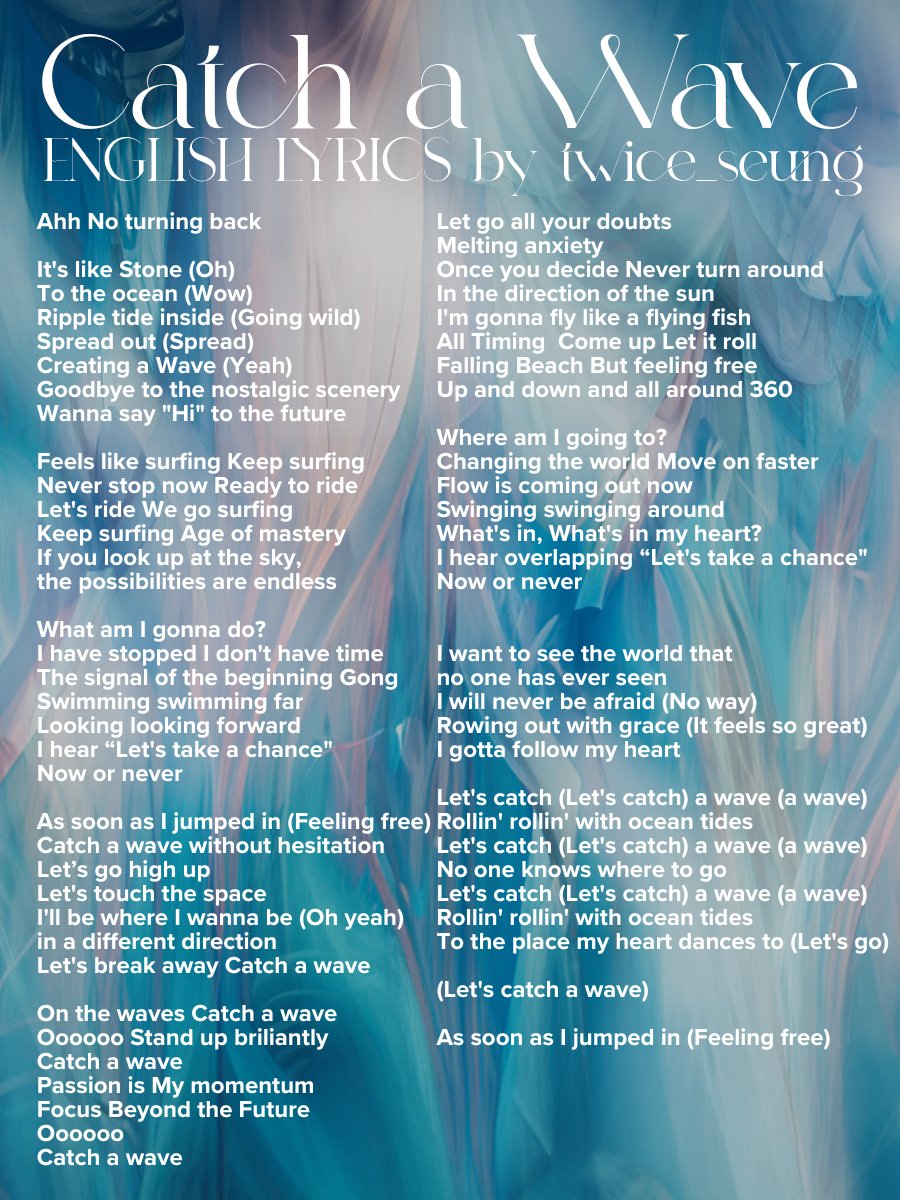 SEUNG 🩵 #Our_Universe_TZUYU on Twitter: "TWICE ENGLISH LYRICS Translation by twice_seung Hare ...