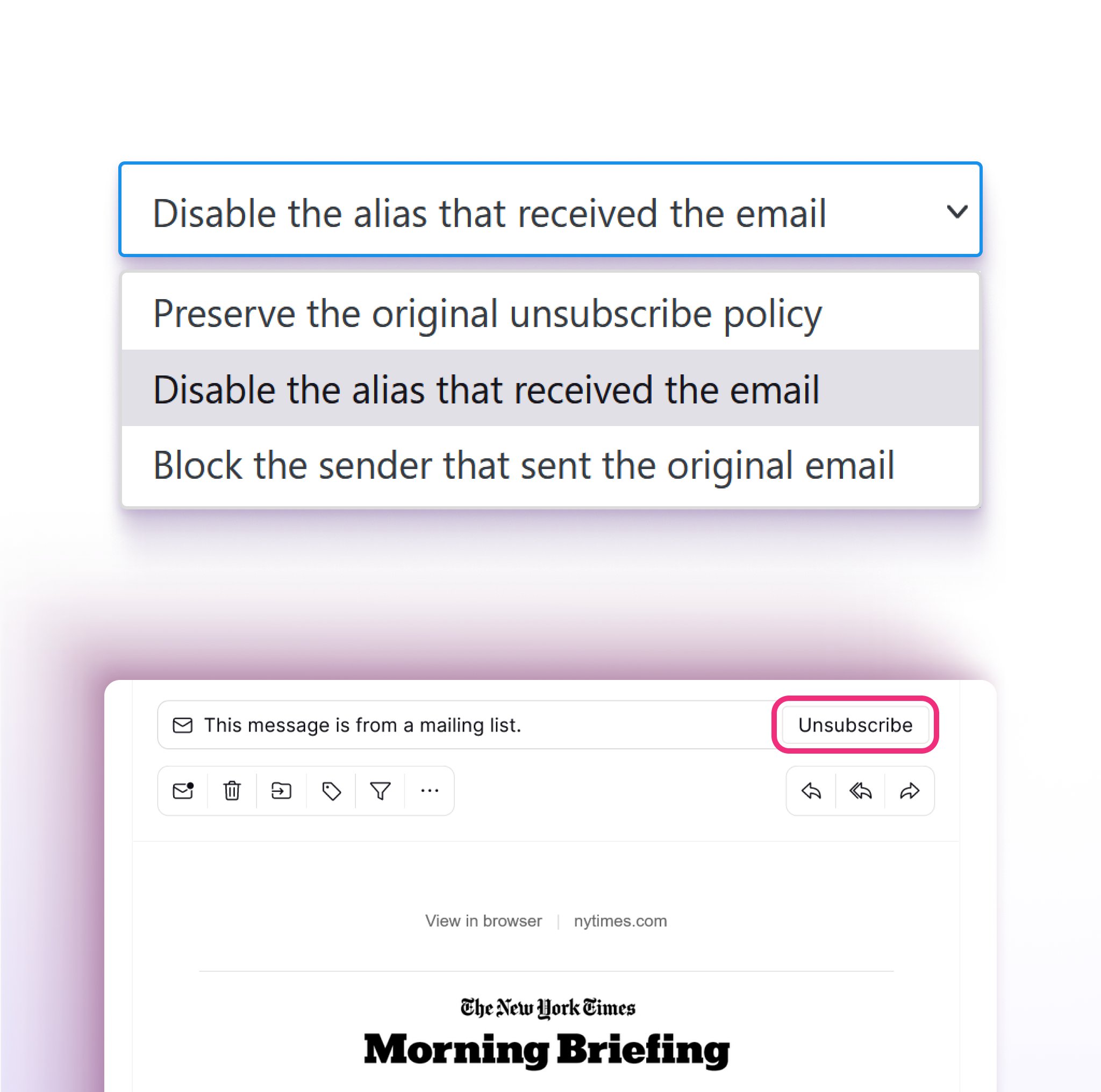 SimpleLogin on Twitter: "If your email service has a one-click unsubscribe button (like ...