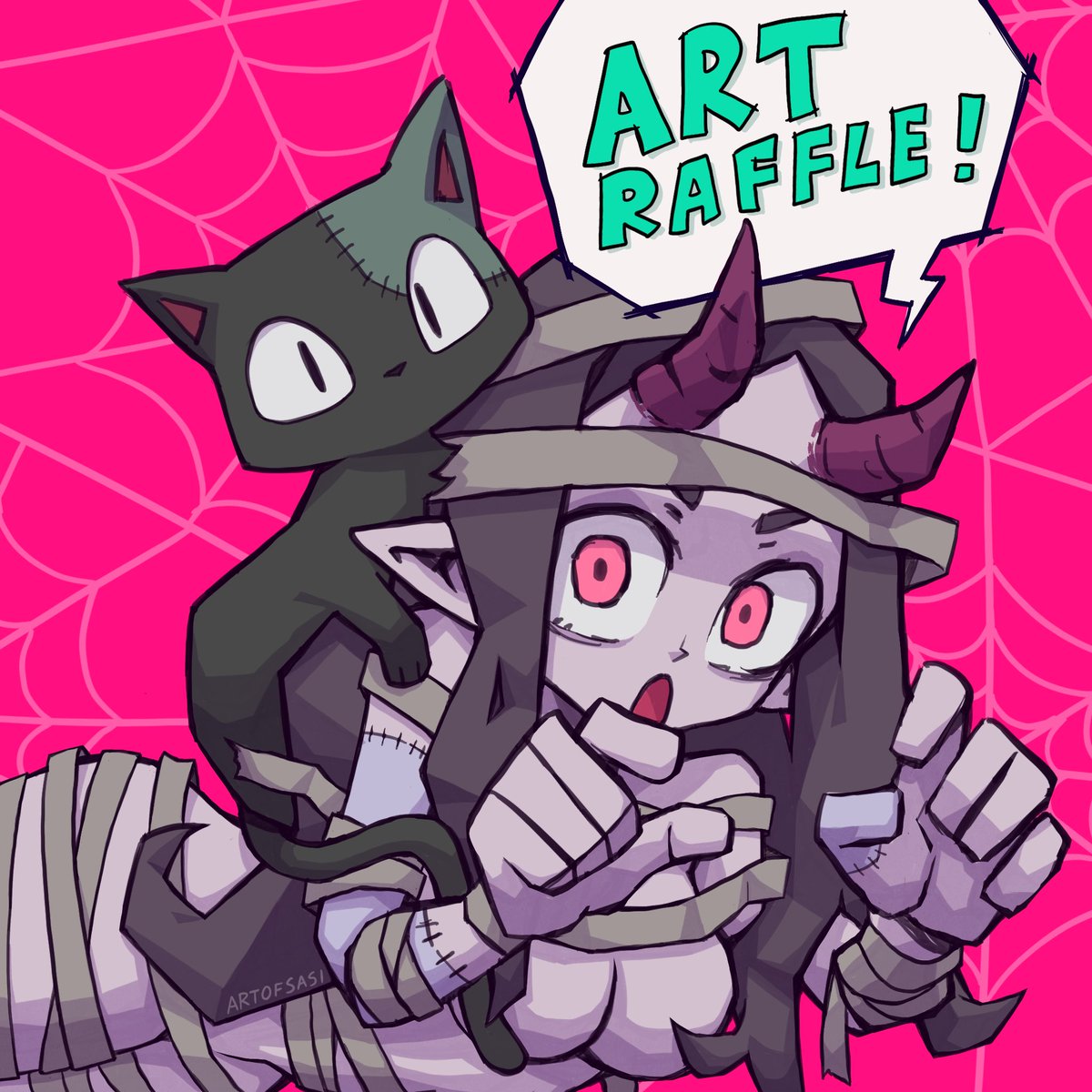 Sasi ⋅ comms open on Twitter: " Art Raffle Prize : ⭐️ Half body illustration (can be OC or fan ...