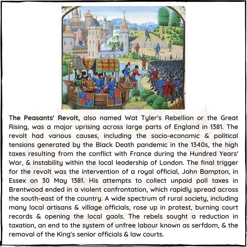 Wildraar 🦊🐯🐵 on Twitter: "RT @BritishHistorym: #otd 30 May 1381 ...