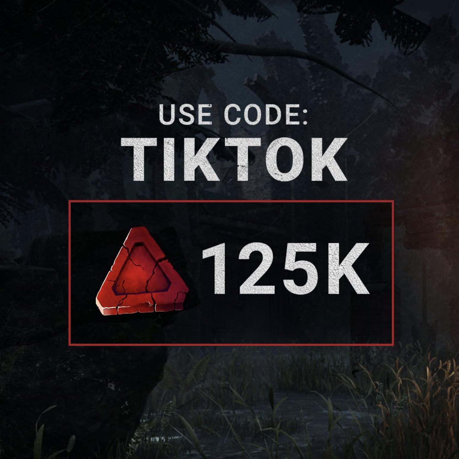 DbD攻略班@神ゲー攻略 on Twitter: "【BP12万5千の引換コードが配布】 「TIKTOK」 TikTok公式垢の登録者12万人を記念して、12万5千BPのコードが配布されました ...