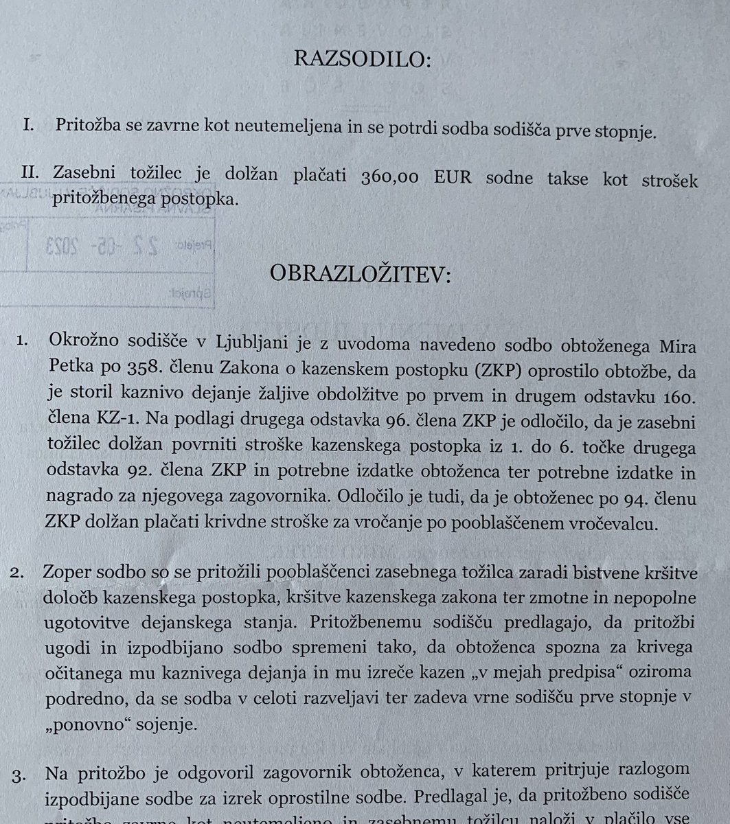 BojanPožar on Twitter: "RT @miro5ek: Musar v pritožbi na vrhovno ni uspel, potrdili so prvo ...