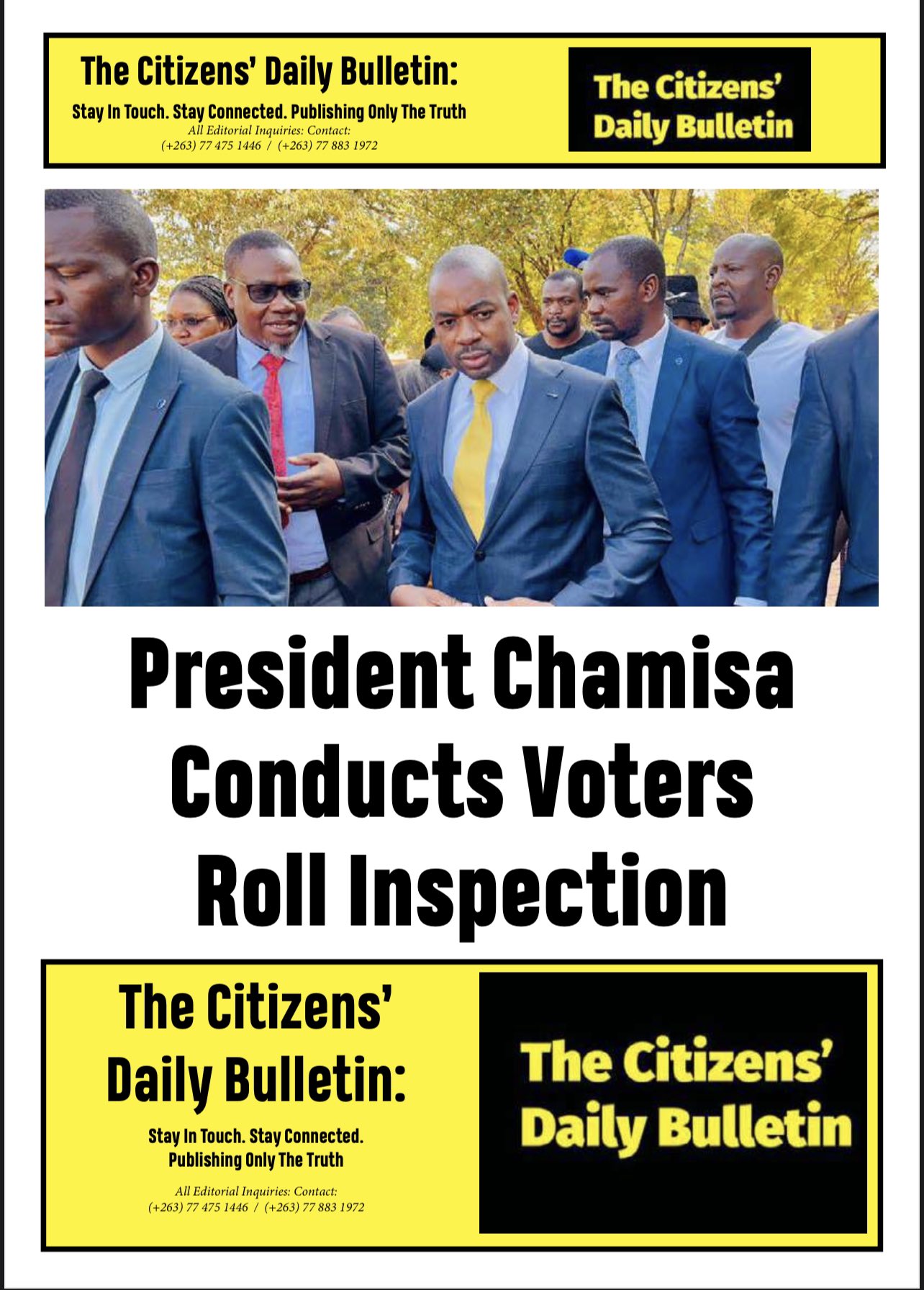 Citizens' Coalition for Change on Twitter: "🗞️The Citizens’ Daily Bulletin Headlines: We are ...