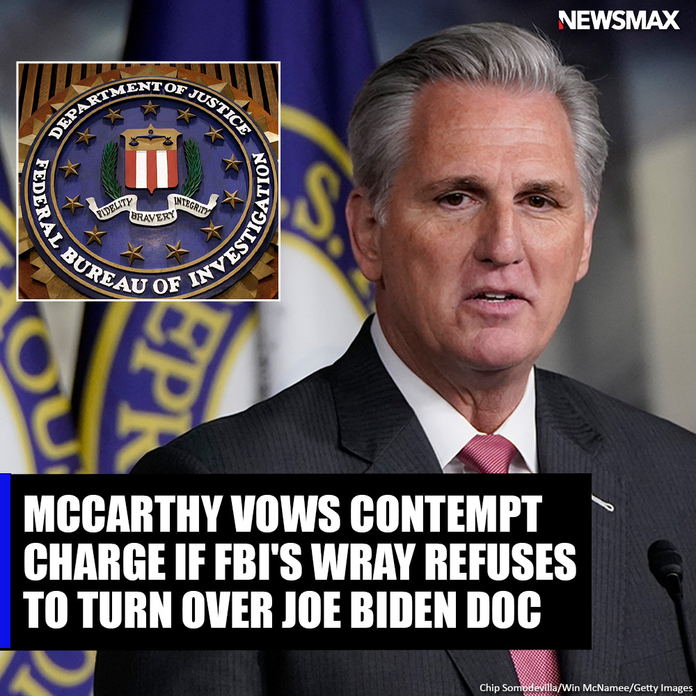 NEWSMAX on Twitter: "House Speaker Kevin McCarthy warned he will hit ...