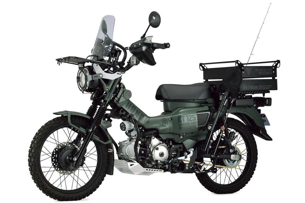 Accela@バイク記事紹介 on Twitter: "ホンダ CT125ハンターカブ(JA55)を、ダートフリークがカスタマイズ ️ どんな悪路も走り抜けられるサバイバルアドベンチャー仕様⛰ ...