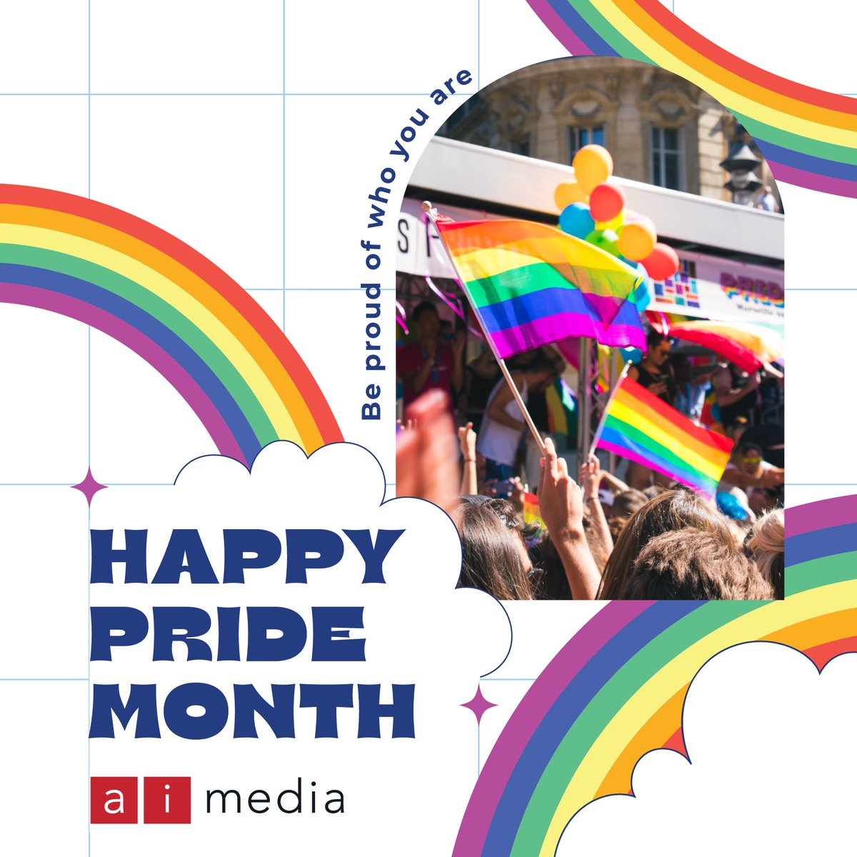 Ai-Media on Twitter: "Happy Pride Month 🌈 Let's embrace love, diversity, and equality. Join Ai ...