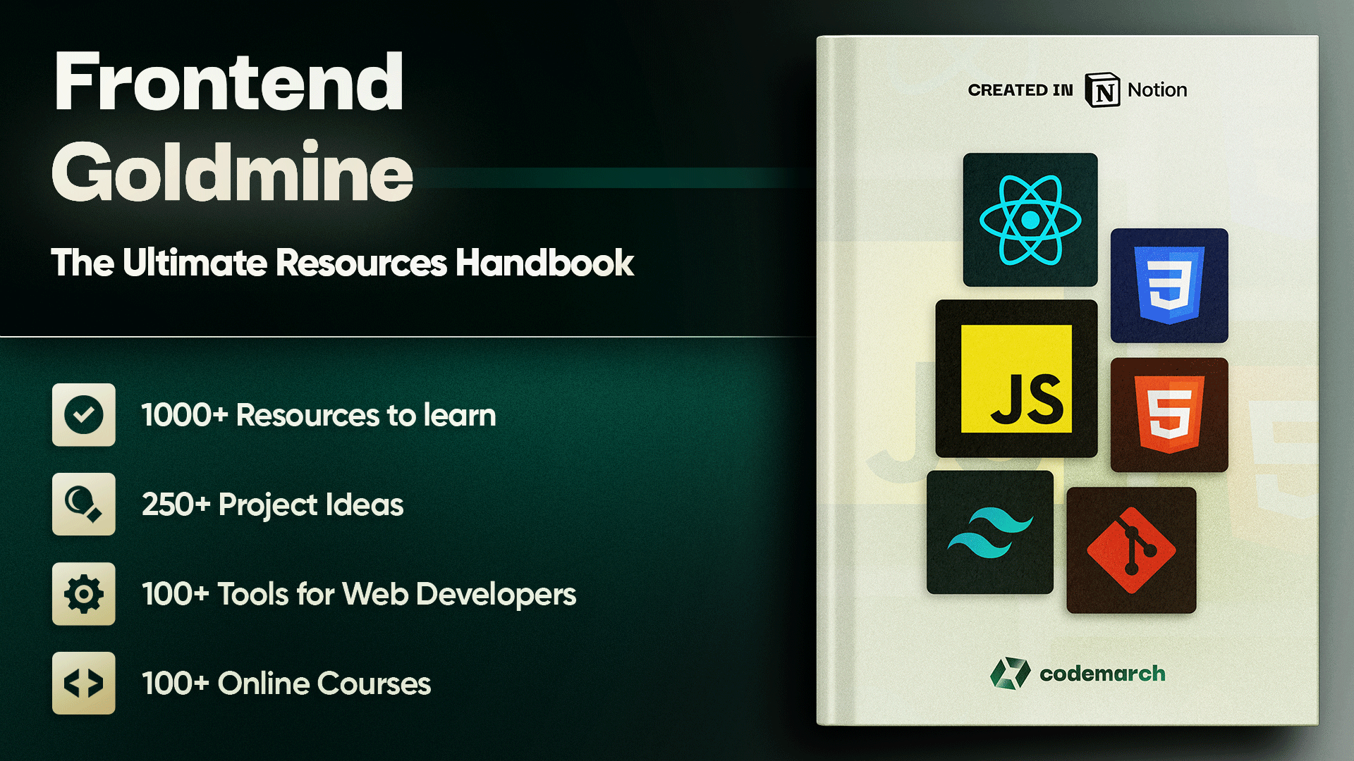 codemarch on Twitter: "🎉New Ebook Launched! 🏆Frontend Goldmine: The ...