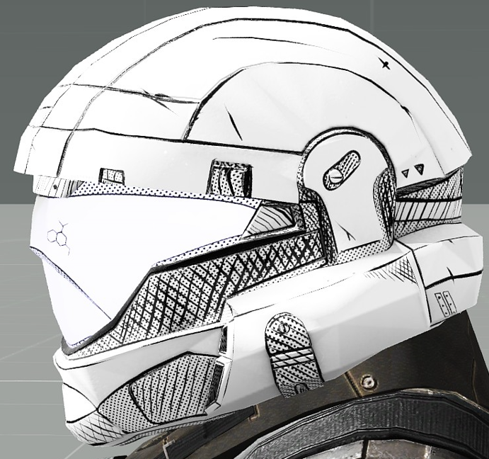 Halo Odst Helmet Drawing
