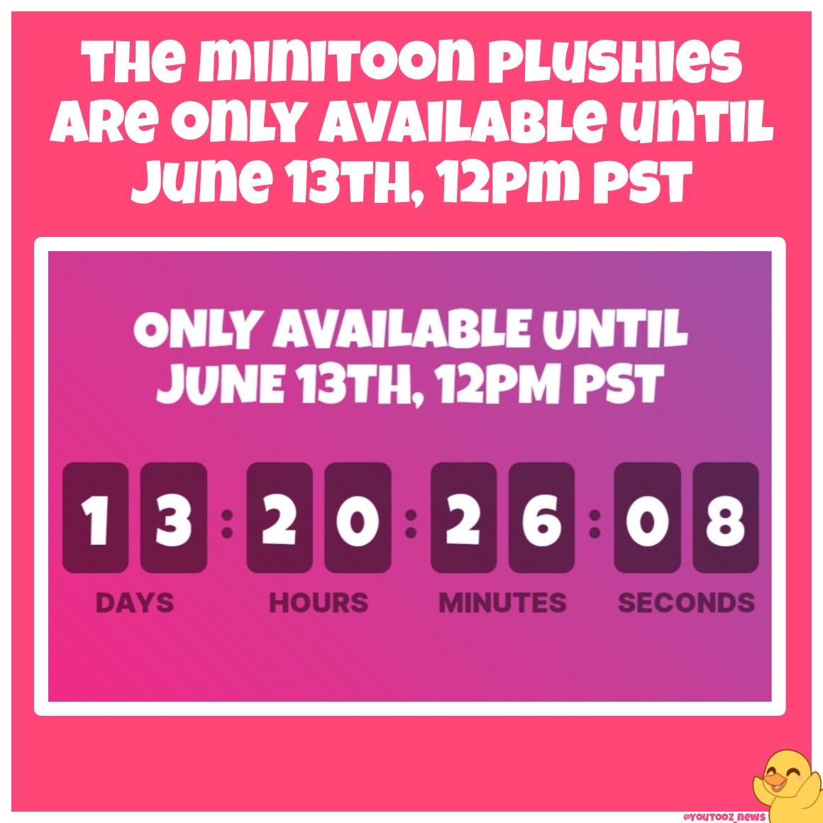 Youtooz News On Twitter The MiniToon Plushies Are Only Available Until June 13th 12pm PST youtooz-news-on-twitter-the-minitoon-plushies-are-only-available-until-june-13th-12pm-pst
