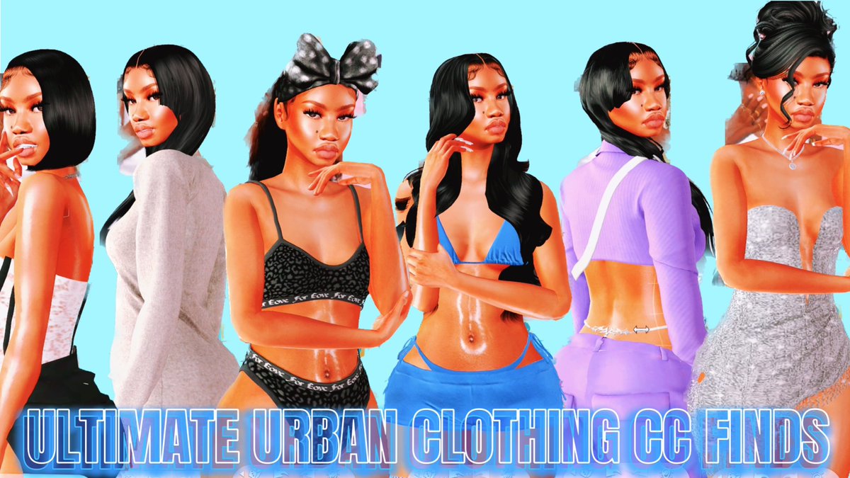 Sim Guru Milah 💘 on Twitter: "ULTIMATE URBAN CC CLOTHING FINDS \ LOOKBOOK || SIMS 4 || links ...