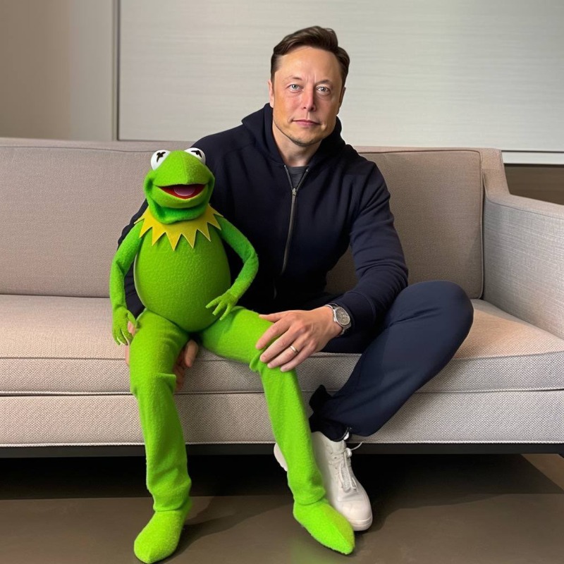 Kermit The Frog Meme On The Couch