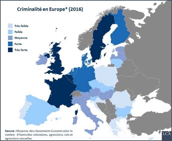 Chris Toof on Twitter: "Criminalité en Europe"