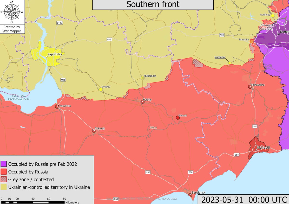 War Mapper on Twitter: "Close-ups of the situation across the frontline."