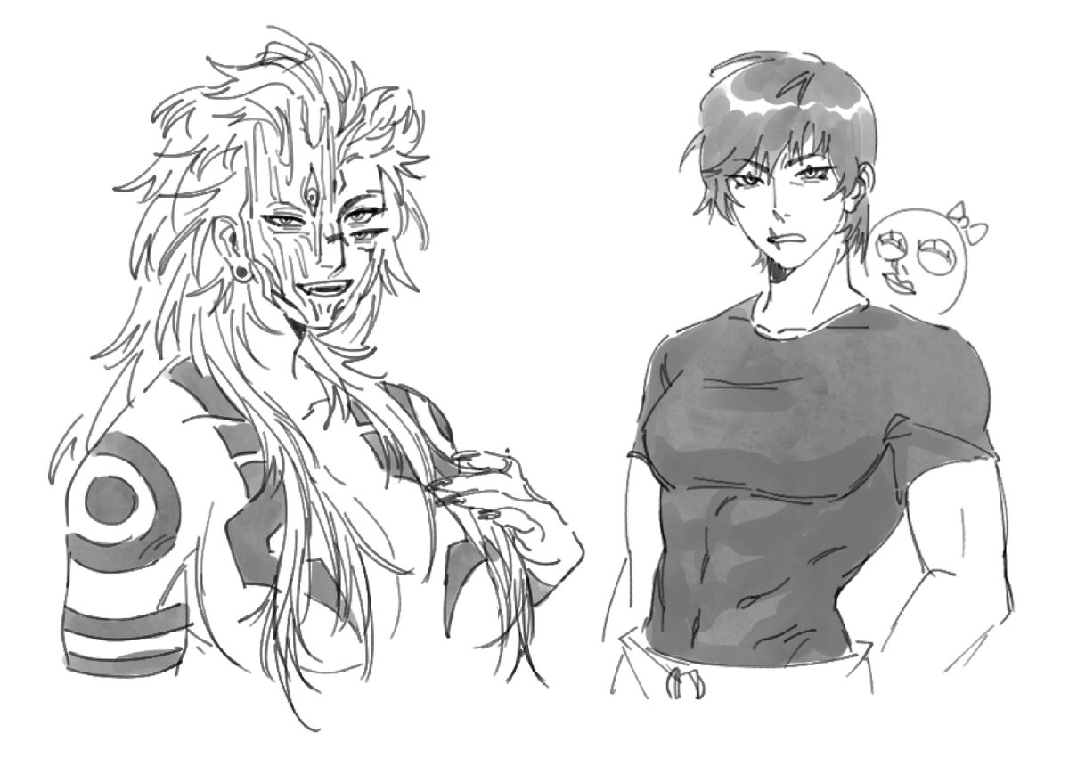 pauline on Twitter: "RT @tojifxshiguros: mean lesbian tojikuna. this fem sukuna design might ...