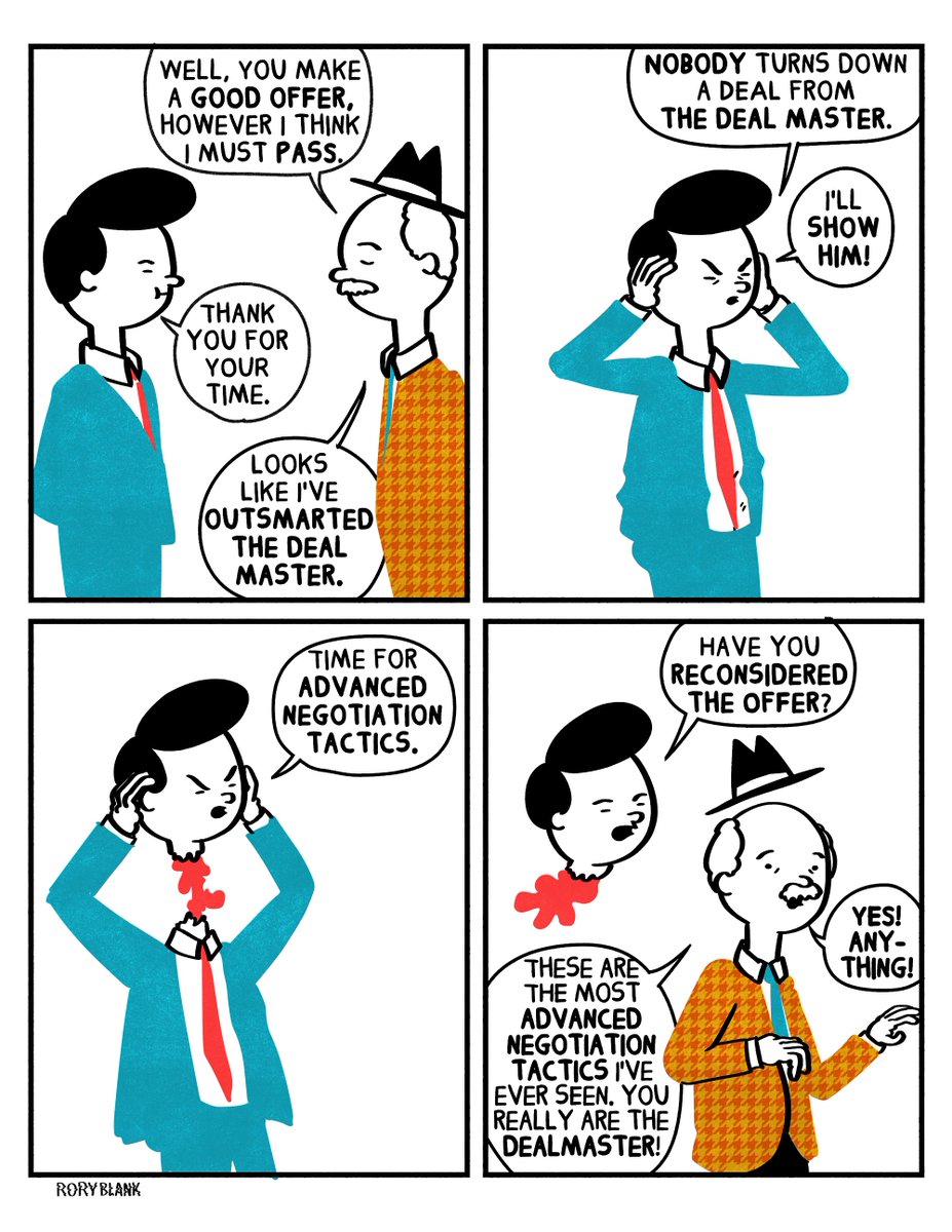 「the deal master at work」Rory Blankの漫画