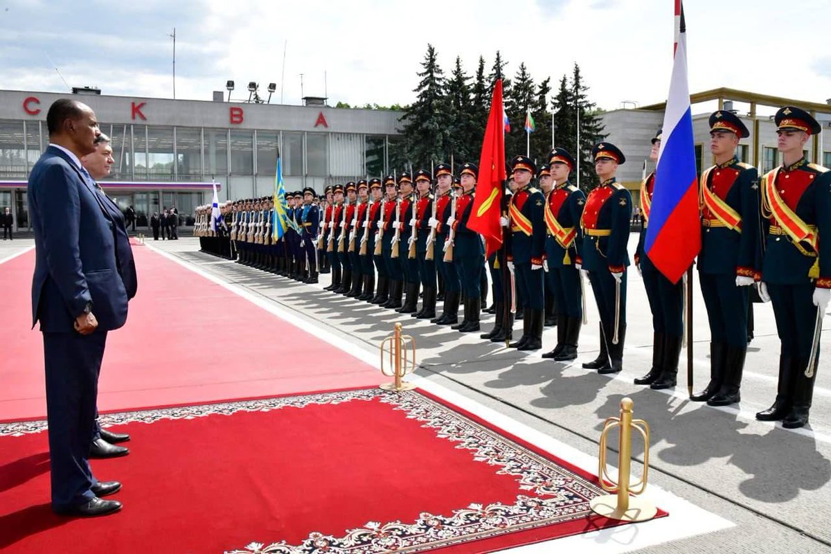 NEXTA on Twitter: "Eritrean President Isayas #Afewerki arrived in #Moscow on an official visit ...