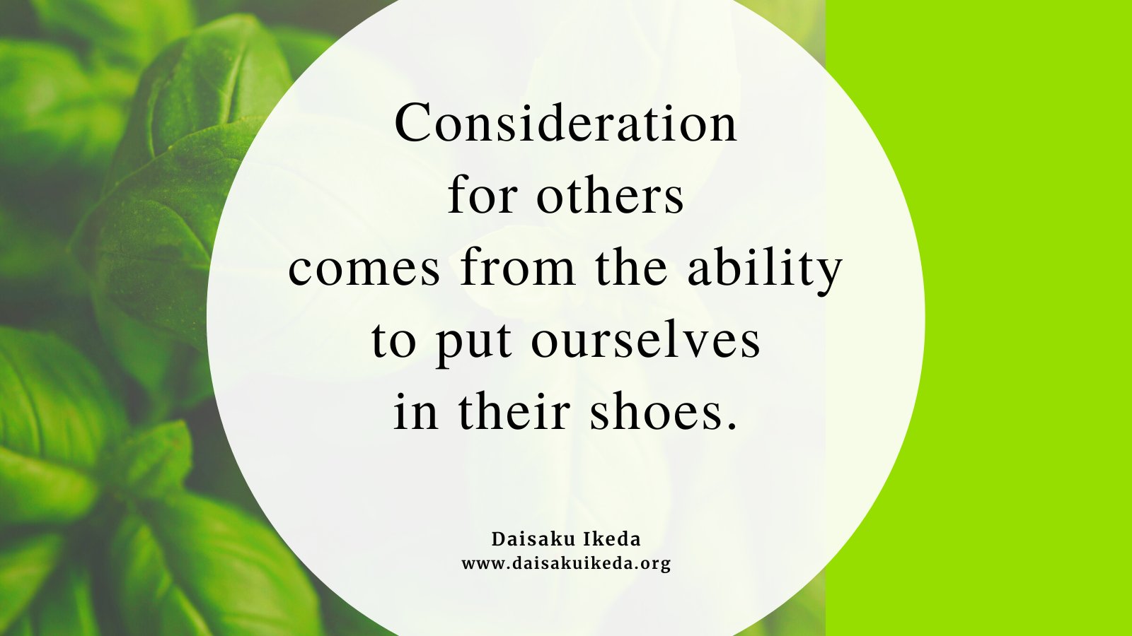 Consideration For Others Quotes