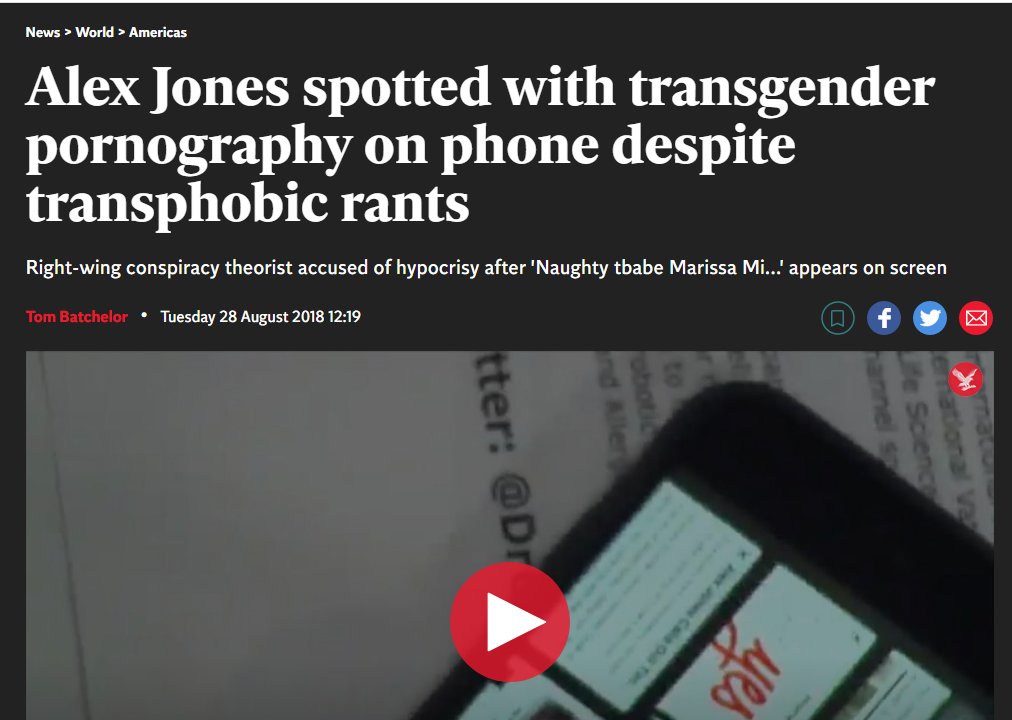 The Serfs On Twitter Alex Jones Has Been Caught With Trans Porn On
