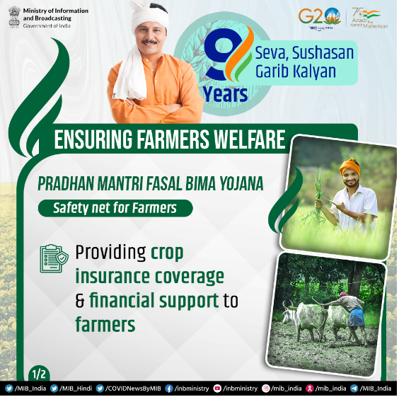 All India Radio News on Twitter: "A safety net for Farmers! ️Provides crop insurance coverage ...