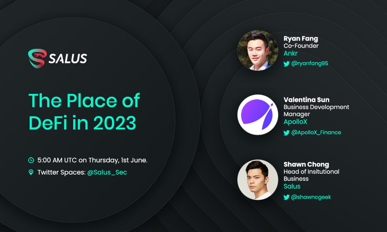 Salus Security on Twitter: "📢 AMA Announcement! 🚀 June 1st, 5:00am UTC! 🗓️ We'll be discussing # ...